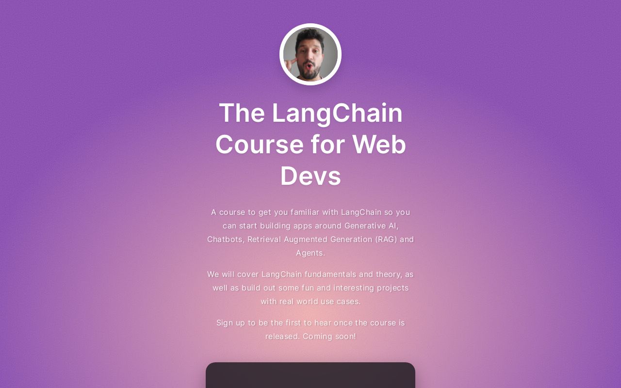 LangChain Sign Up Form